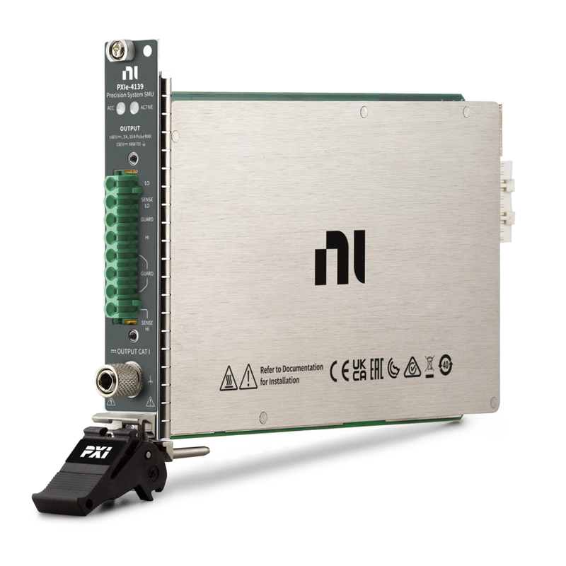 NI PXIe-4139 SMU with 100 fA Sensitivity